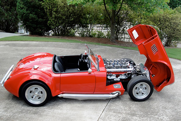 Ralph Tyrone's 1956 MGA with Jaguar 392cid Hemi V8